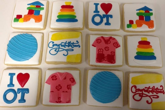 Occupational Therapist Themed Cookies