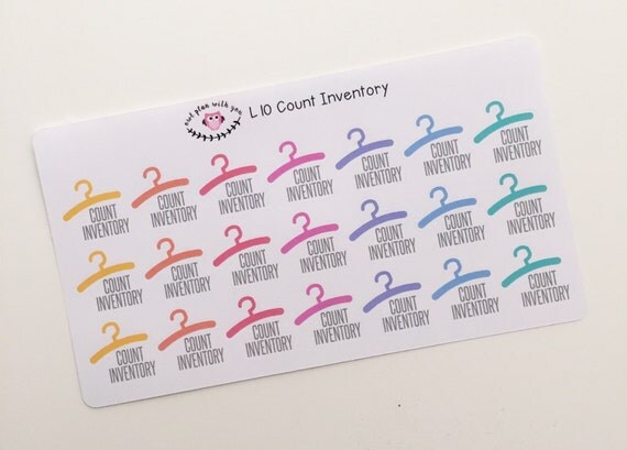 L10 Count Inventory Stickers