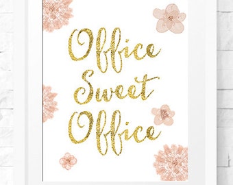 Office wall art | Etsy