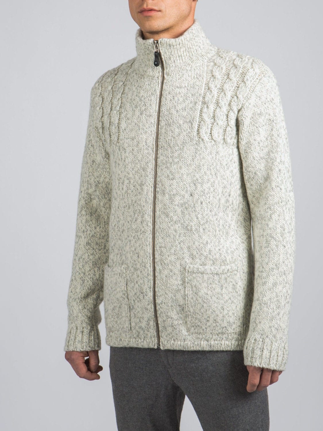 Maglione di lana uomo Fatto a mano Cardigan uomo Maglione di lana uomo Fatto a mano Cardigan uomo
