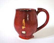 Unique red mug related items | Etsy