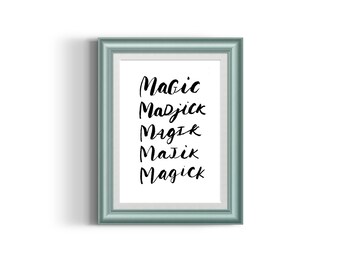 Unique brush lettering related items | Etsy