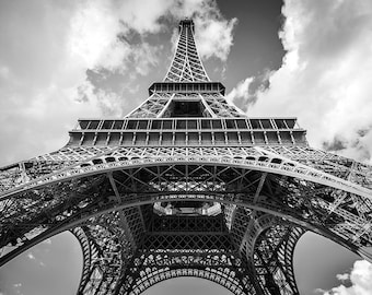 Paris Photography Paris France in Black and White Print Set