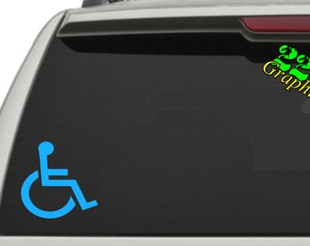 Unique handicap decal related items | Etsy