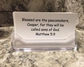 Personalized Scripture Cards & Elastic by HeKnowsYourNameCards