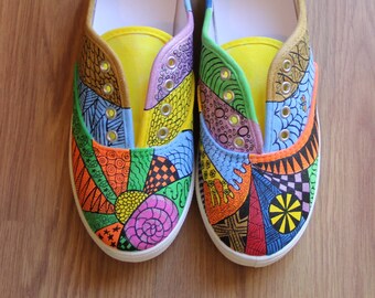 Zentangle shoes | Etsy