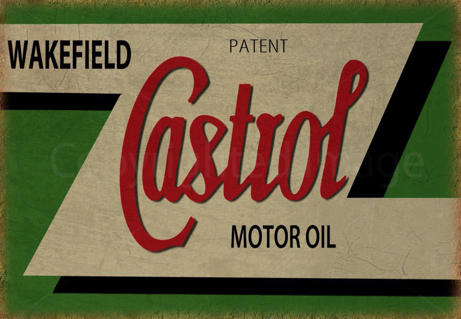 Castrol Motor Oil metal sign tin poster wall by PlaquesKingdom