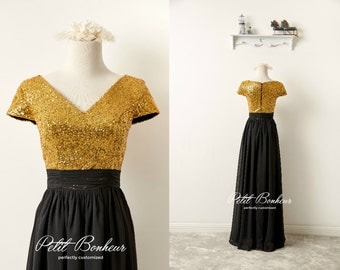 Gold prom dress | Etsy