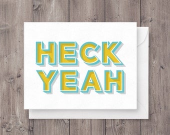Heck yeah | Etsy