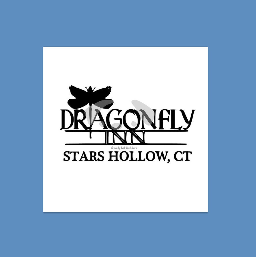 Gilmore Girls Dragon Fly Inn Vinyl Decal by SturdyLilCritters