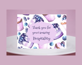 Hospitality cards | Etsy
