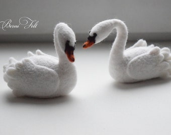 Felt swan | Etsy
