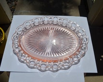 Unique pink glass tray related items | Etsy