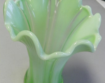 Lime green vase | Etsy