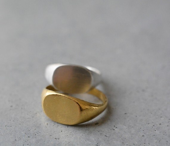 14k solid gold signet ring solid gold ring gold signet ring