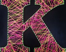 Unique string art letters related items | Etsy