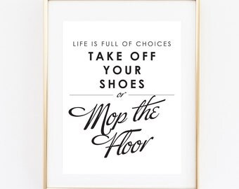 No shoes funny sign | Etsy