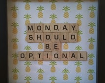 Unique monday quote related items | Etsy