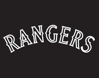 Texas rangers decal | Etsy