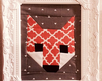Unique fox quilt block related items | Etsy