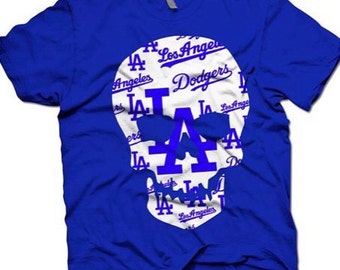 Dodgers skull | Etsy