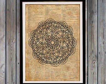 Unique sacred geometry art related items | Etsy