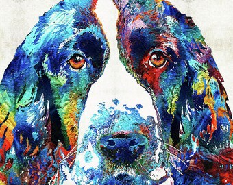 Tropical Fish Art Print from Painting Colorful Beach Home