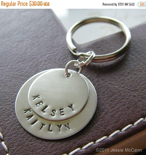 Fathers Day Sale Custom Keychain Personalized by jessiemccann