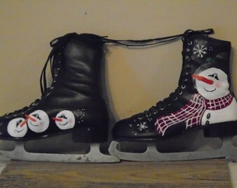 Painted ice skates | Etsy