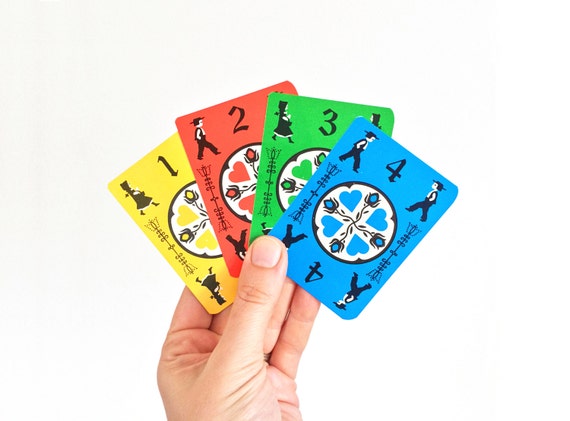 1973 Dutch Blitz Card Game / Colorful Retro Family Game