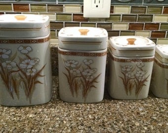 Brown canisters | Etsy