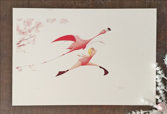 Flora and the Flamingo Soar Limited Edition Signed Print