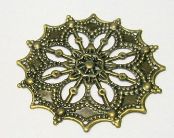 Bronze tone filigree | Etsy