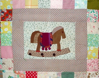 Red rocking horse | Etsy