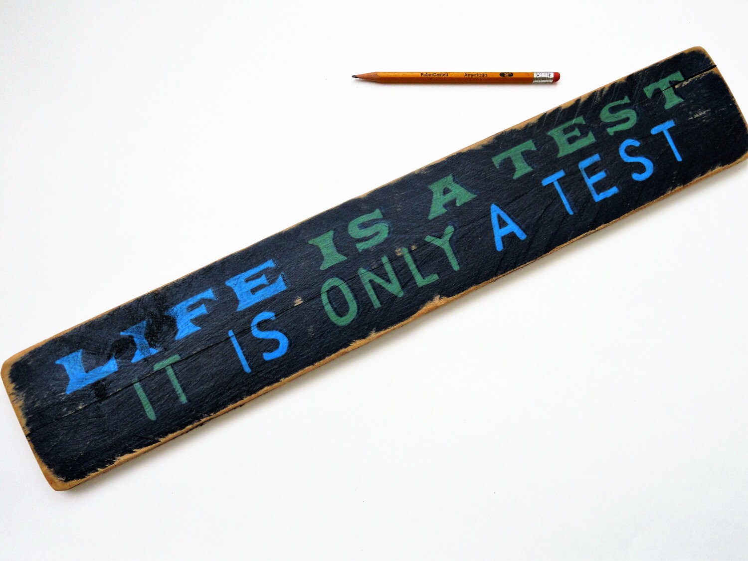 Life Is A Test Sign Graduation Gift Minimalist Decor