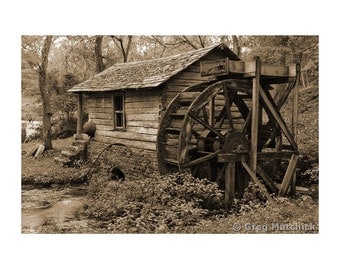 Old mill water wheel | Etsy