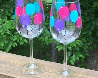 Balloon wine glass | Etsy
