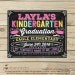 Kindergarten Graduation Chalkboard Sign Printable Last day