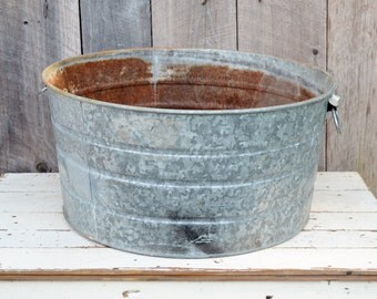 Galvanized tub | Etsy
