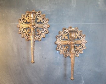 Copper wall sconce | Etsy