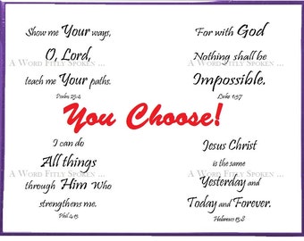 Bible verse fabric | Etsy