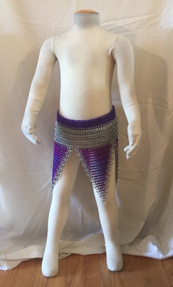 Items similar to Colorfull Chainmail Armor Skirt on Etsy
