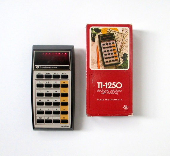 Vintage Texas Instruments Calculator Model by TheVintageResource
