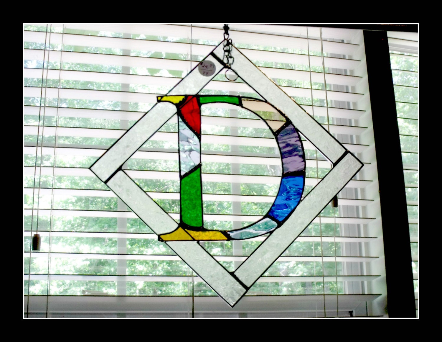 Stained Glass Initial Letter D By Lass On Etsy