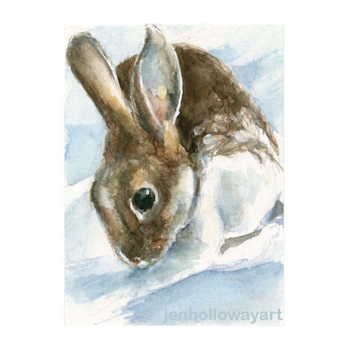 Watercolor Bunny Bunny Print Bunny Art Rabbit Print Animal
