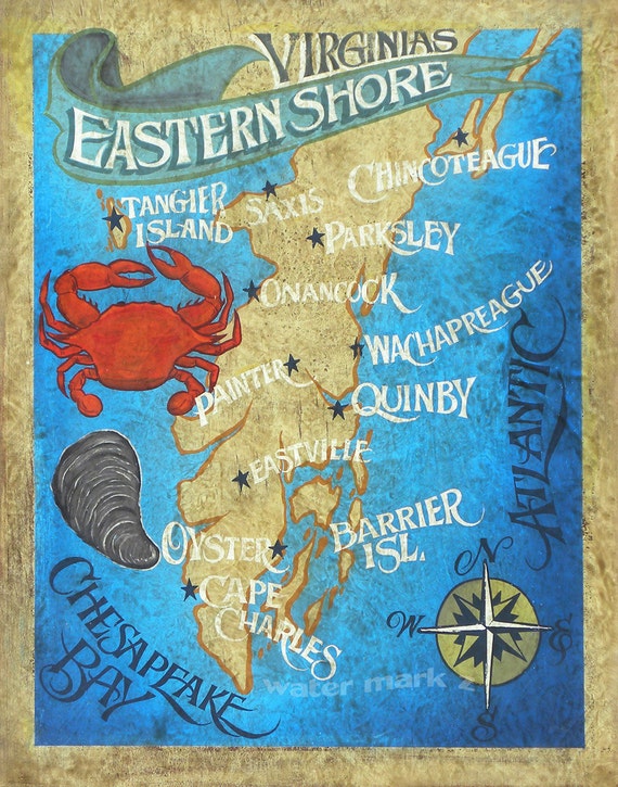 Map Of Virginia Eastern Shore - Map