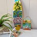 Hawaii Palms Surfboard beach tropical surf art hawaii