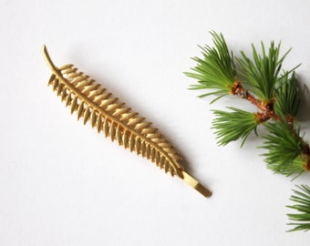 Fern leaf hair pins | Etsy