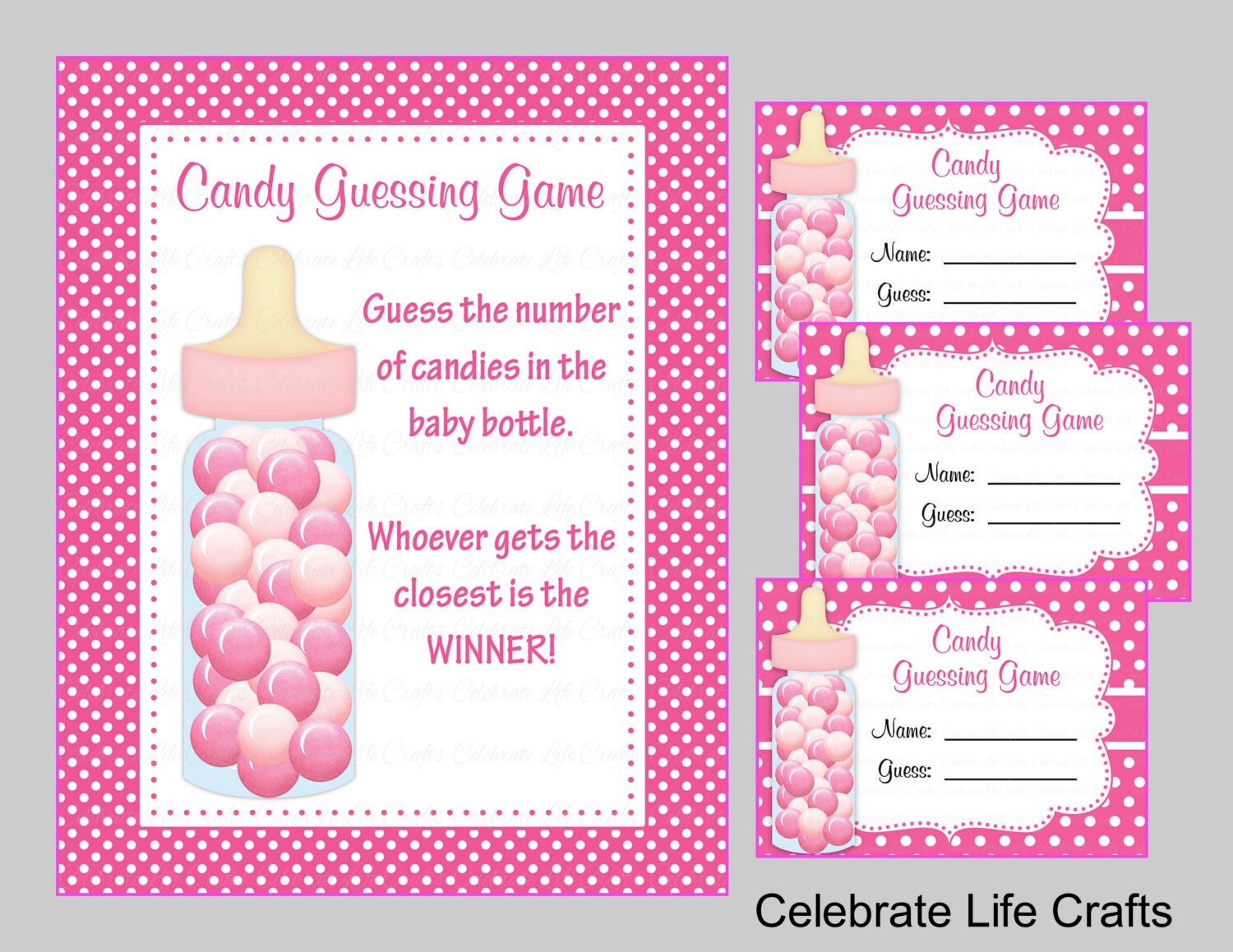 Guess The Number Of Candies In The Jar Template