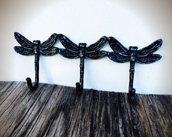 Dragonfly wall hook | Etsy
